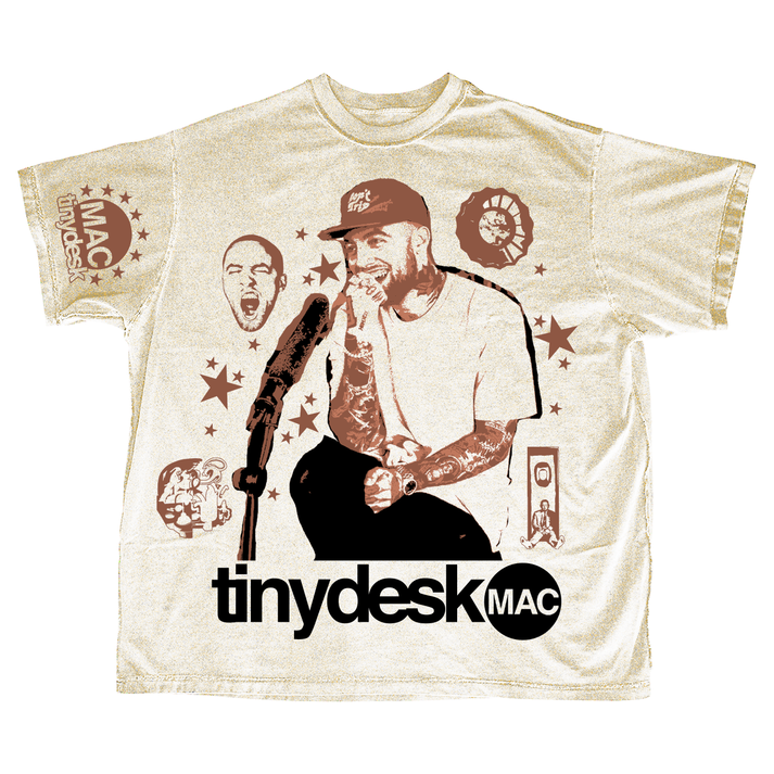 MAC “Tiny Desk” Vintage-Washed Heavyweight Tee – Music Void!