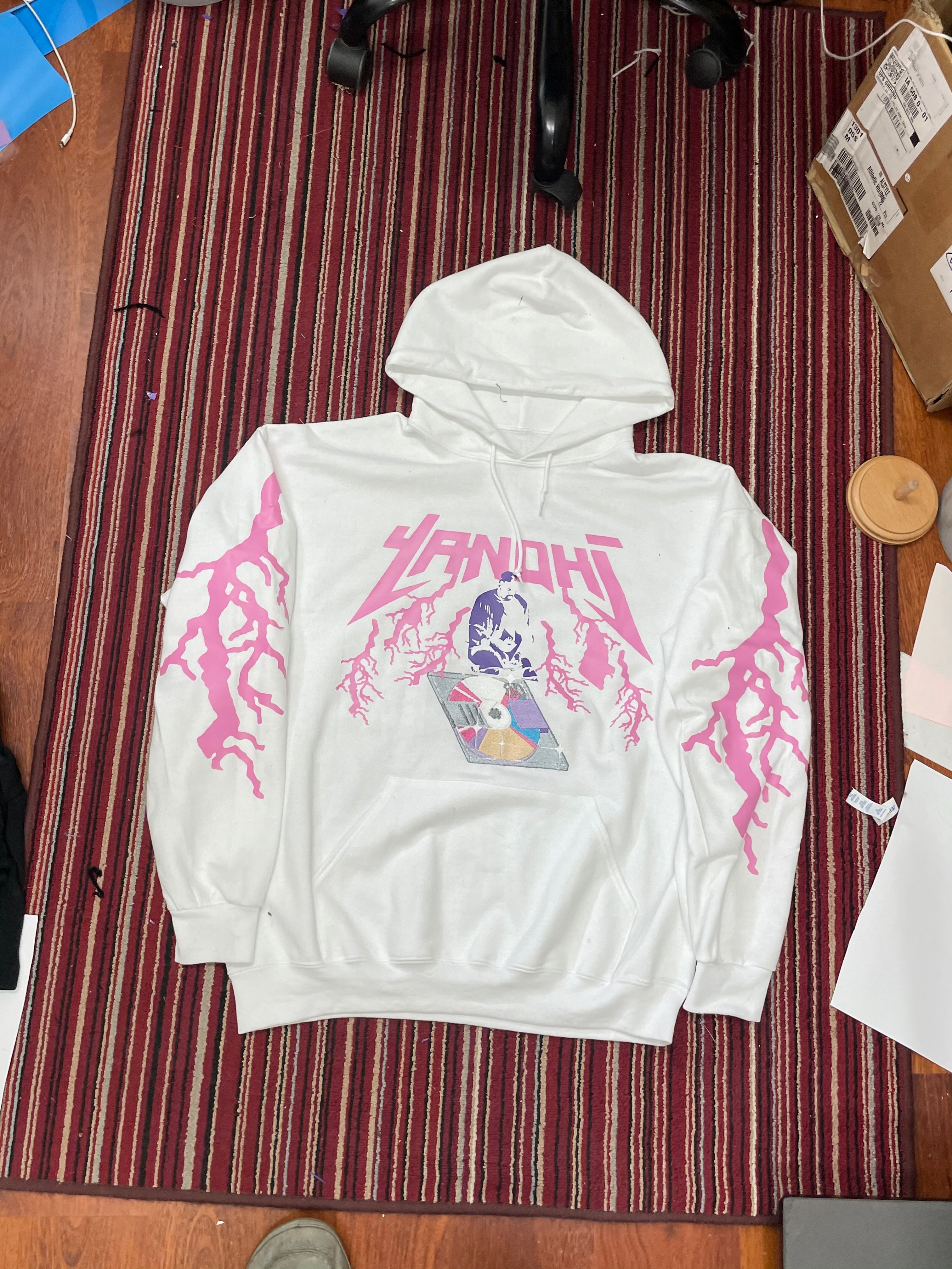 “YANDHI” 1/1 9OZ EMBROIDERED HEAVYWEIGHT HOODIE – Music Void!